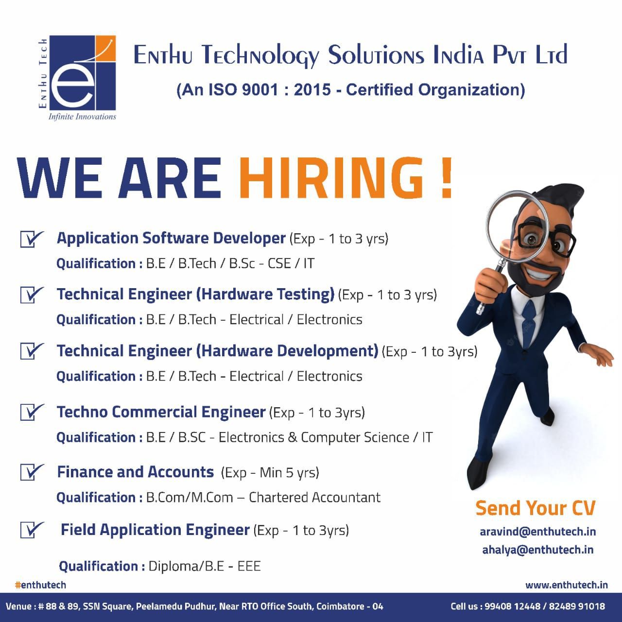 Careers | Enthu Technology Enthu Technology